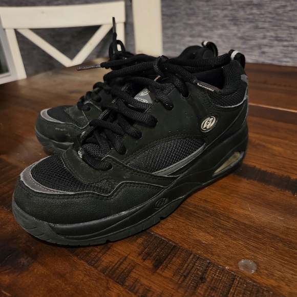 Heelys | Shoes | Heelys 74 Black Laceup Rolling Wheeled Skate Sneakers ...